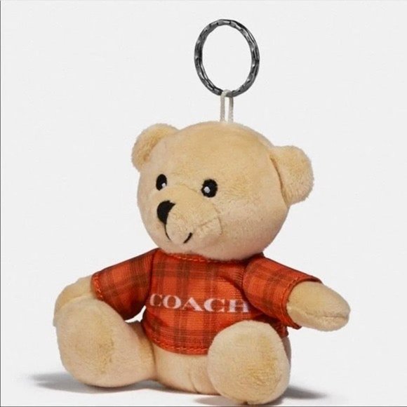 Coach | Accessories | New Coach Furry Teddy Bear Keychain | Poshmark